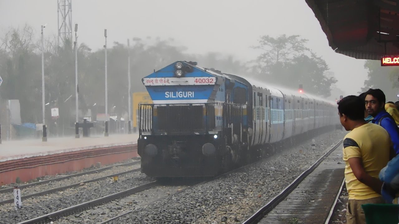 Train through Rain | DBRG CDG Express with SGUJ WDP4B passing through ...