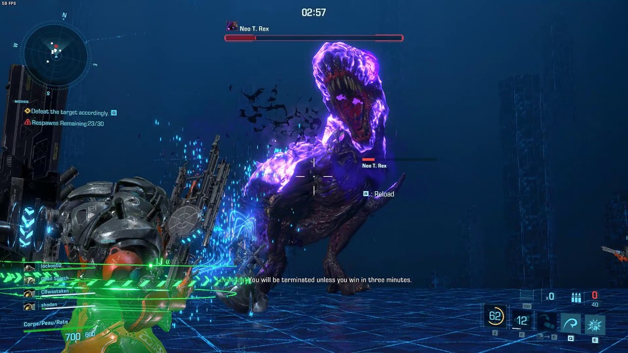 Exoprimal : Neo T-rex Boss Ending - YouTube