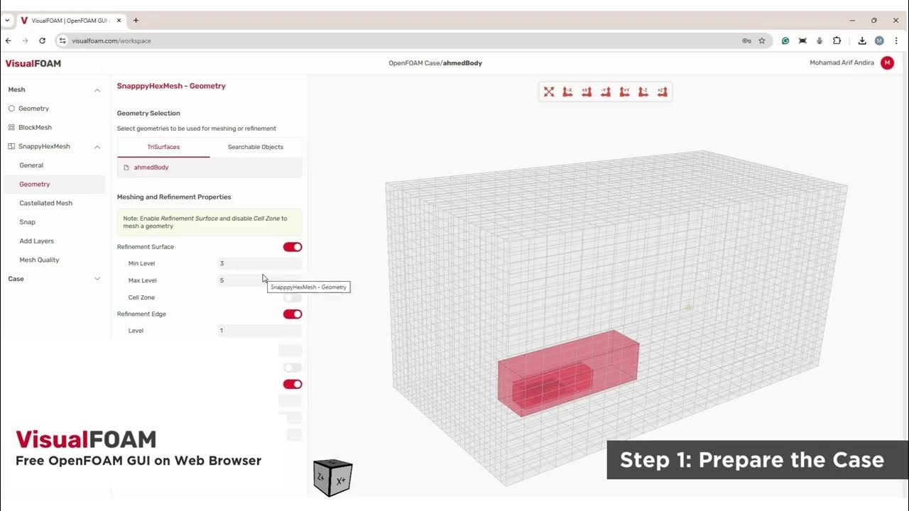 Introducing VisualFOAM - A Free OpenFOAM GUI on Web Browser - YouTube