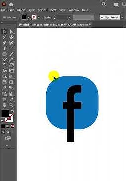 How to create Facebook logo easy way in illustrator. - YouTube