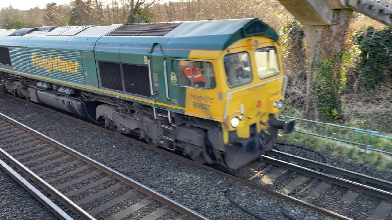Class 66 | 66607 | Freightliner - YouTube