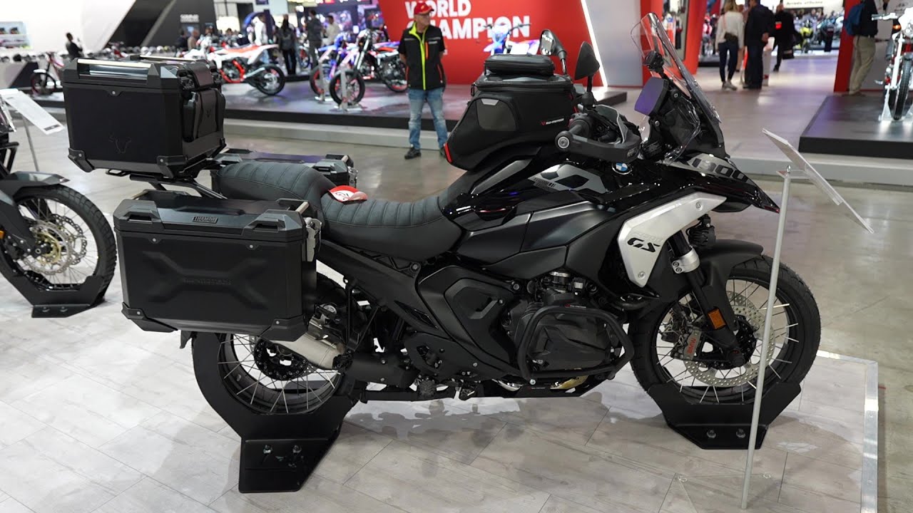 BMW 1300GS with SW MOTECH travel cases and accessories - YouTube