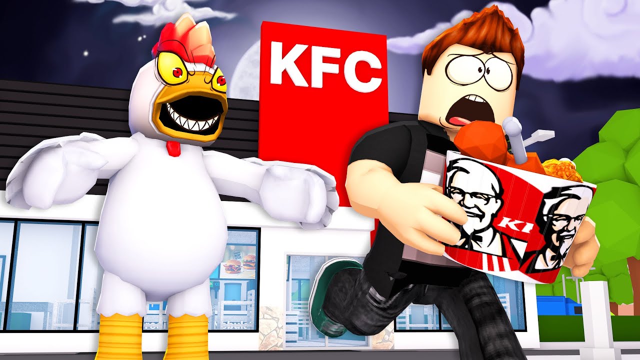 UCIEKAM Z ZAMKNIĘTEGO KFC w ROBLOX! (Escape KFC Obby) - YouTube