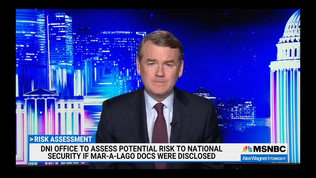 Michael Bennet on MSNBC to discuss documents at Mar-a-Lago - YouTube