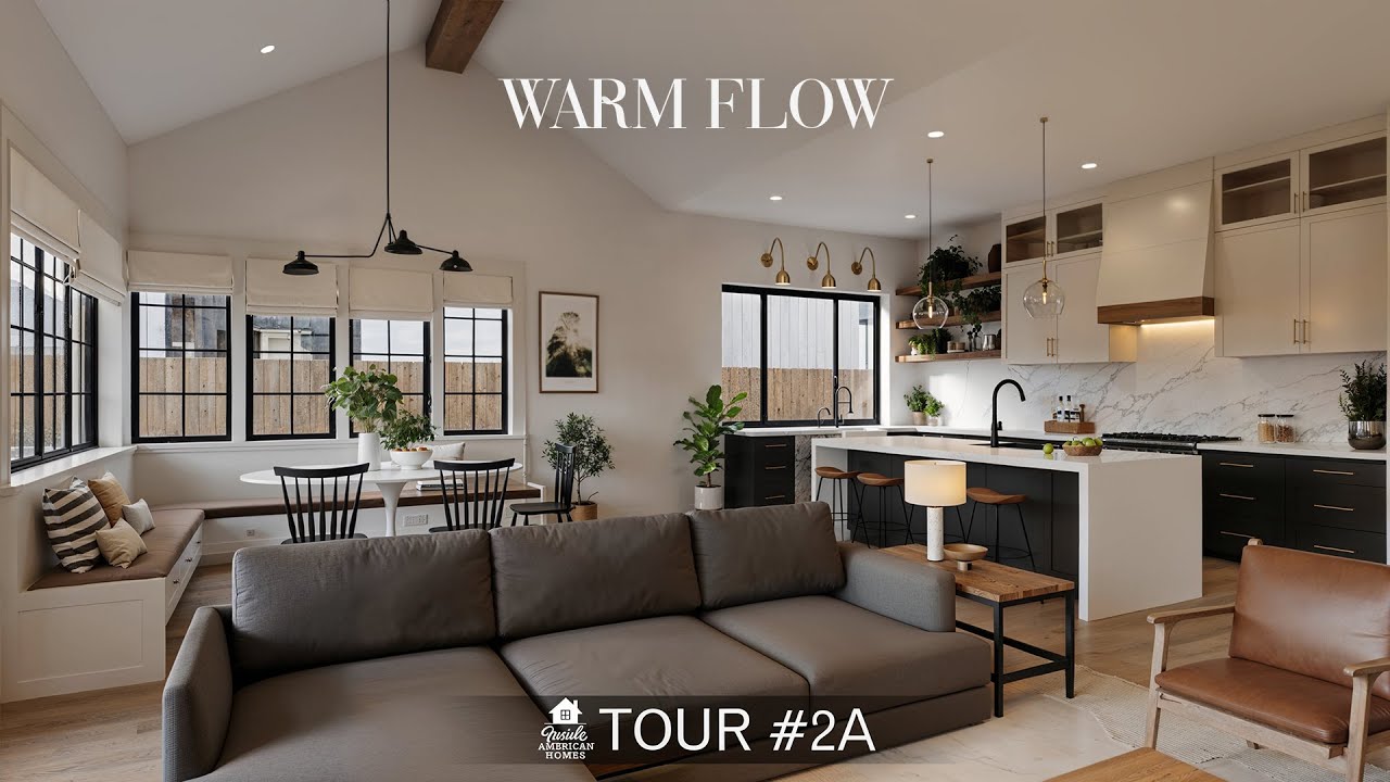 House Tour #2A | Minnesota Style Modern Farmhouse (Warm Light ...