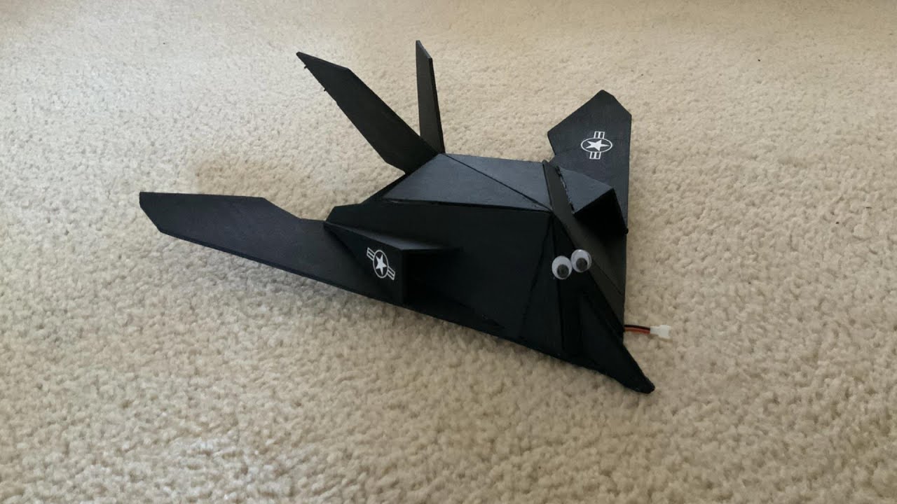 Cartoon F-117 Nighthawk Test Flight (1s, Pusher) - YouTube
