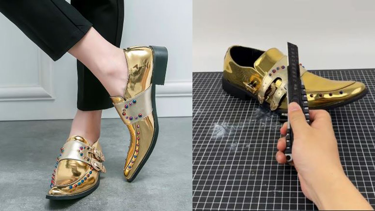 Demolition of Luxury Men's Party Shoes Shoes with surprising materials ...