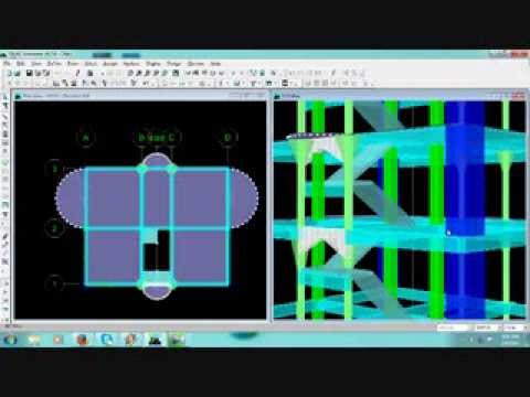 ETABS Modeling With Stair, Column Capital, L-Column& Arch Beam. - YouTube