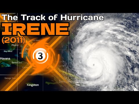 The Track of Hurricane Irene (2011)