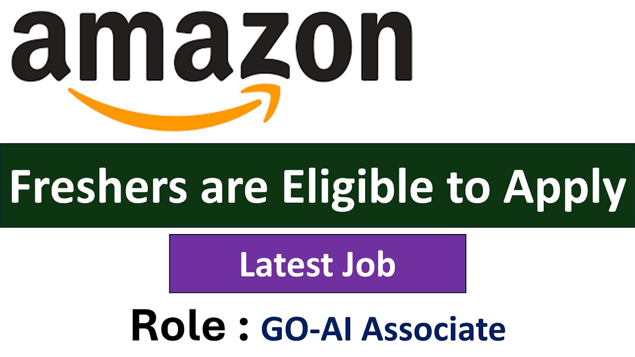 Amazon Hiring GO - AI Associate I Freshers are Eligible to Apply - YouTube
