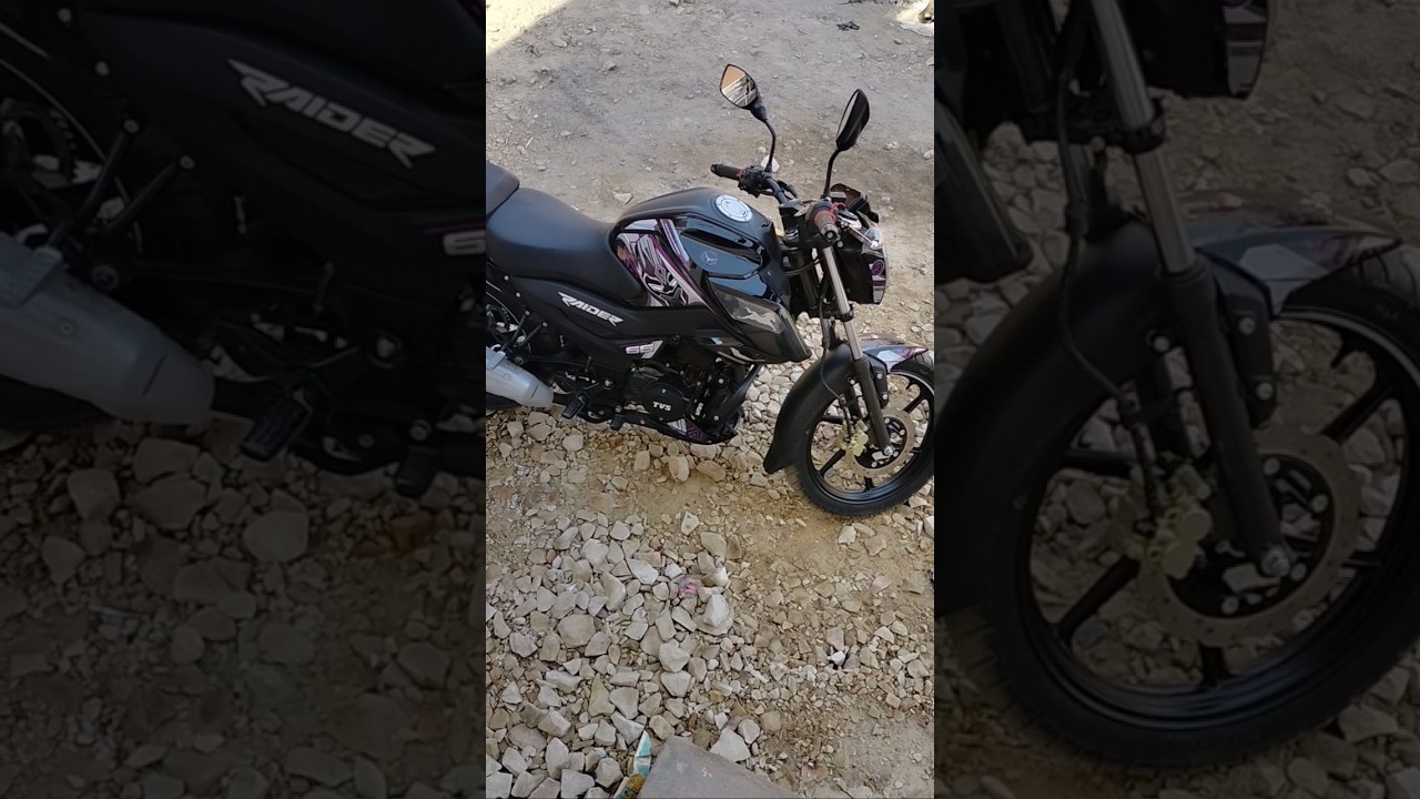 tvs rider 125 new adition black - YouTube
