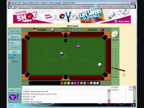 Yahoo Pool Crazy Match With Little Skill =P.wmv - YouTube