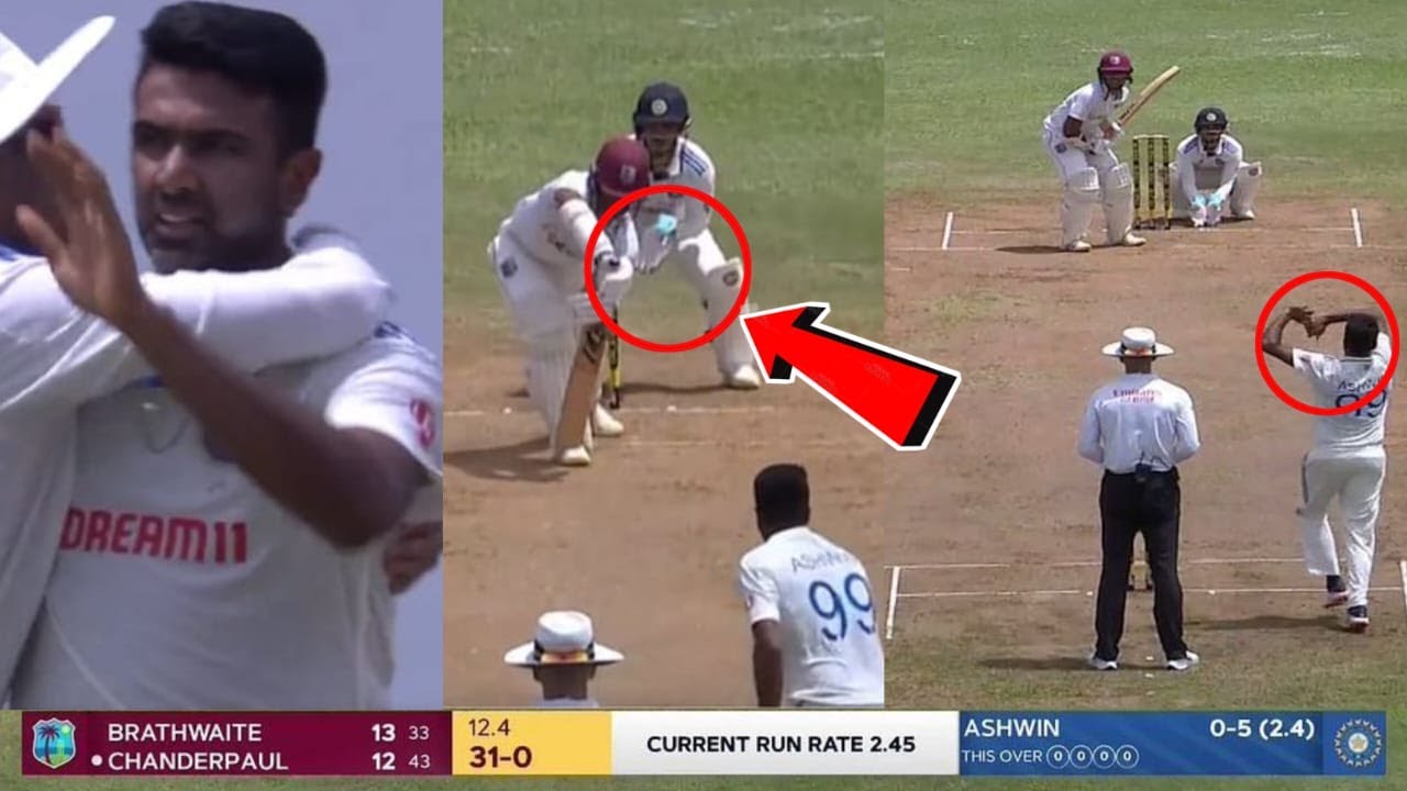 Watch Kohli and Ashwin's angry celebration after taking Chanderpaul's ...
