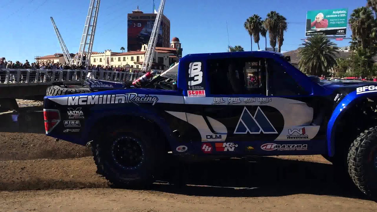 Baja 1000 Ensenada Street to Dirt Turn - YouTube