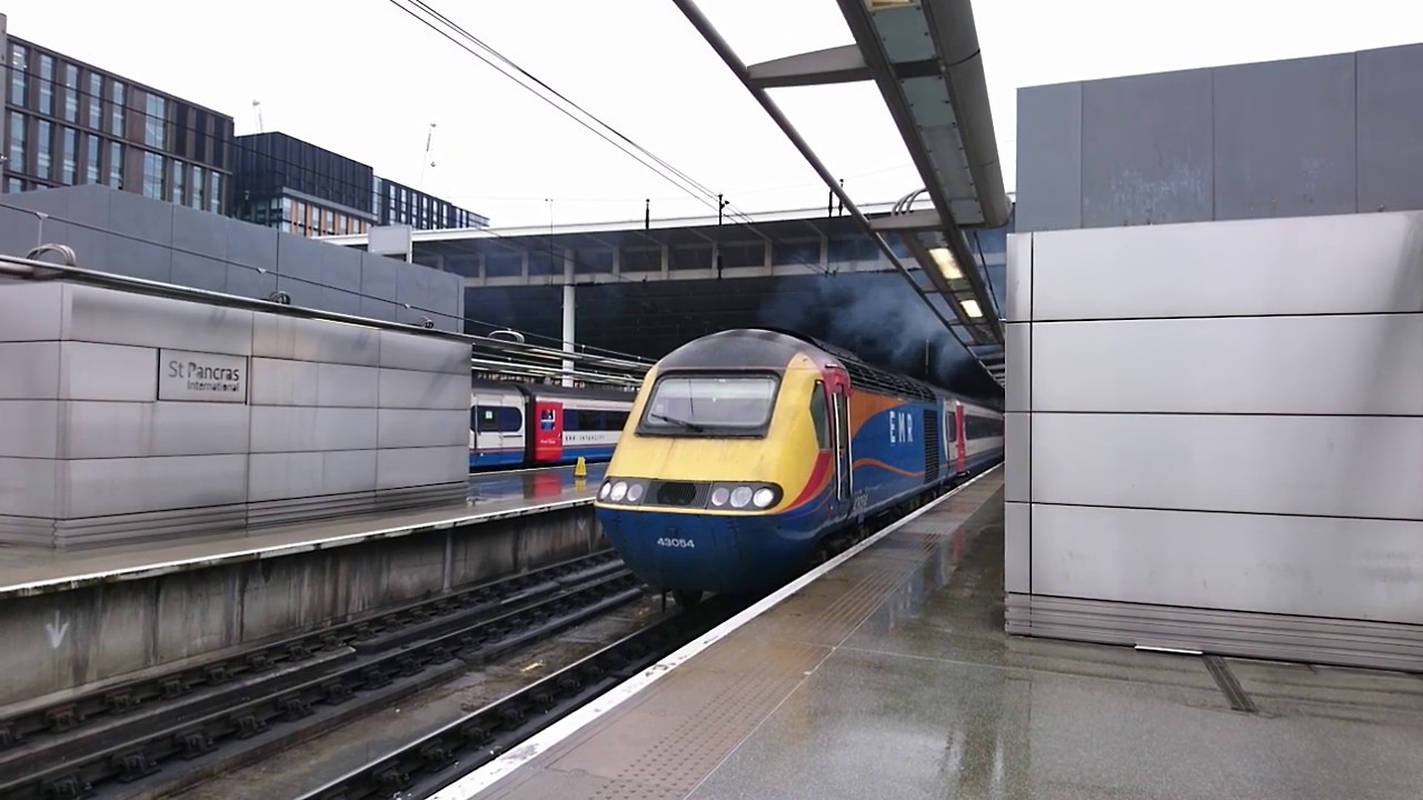 EMR HST 43054 departs St Pancras 23/11/19 - YouTube