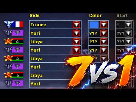 Red Alert 2 | A Narrow Entrance | (7 vs 1 + Superweapons)