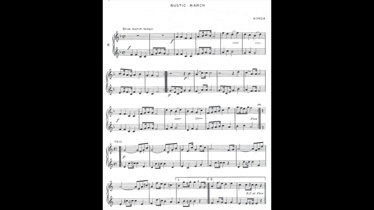 Voxman Selected Duets for Trumpet Vol. 1 (No. 8 - Rustic March) Brooks ...