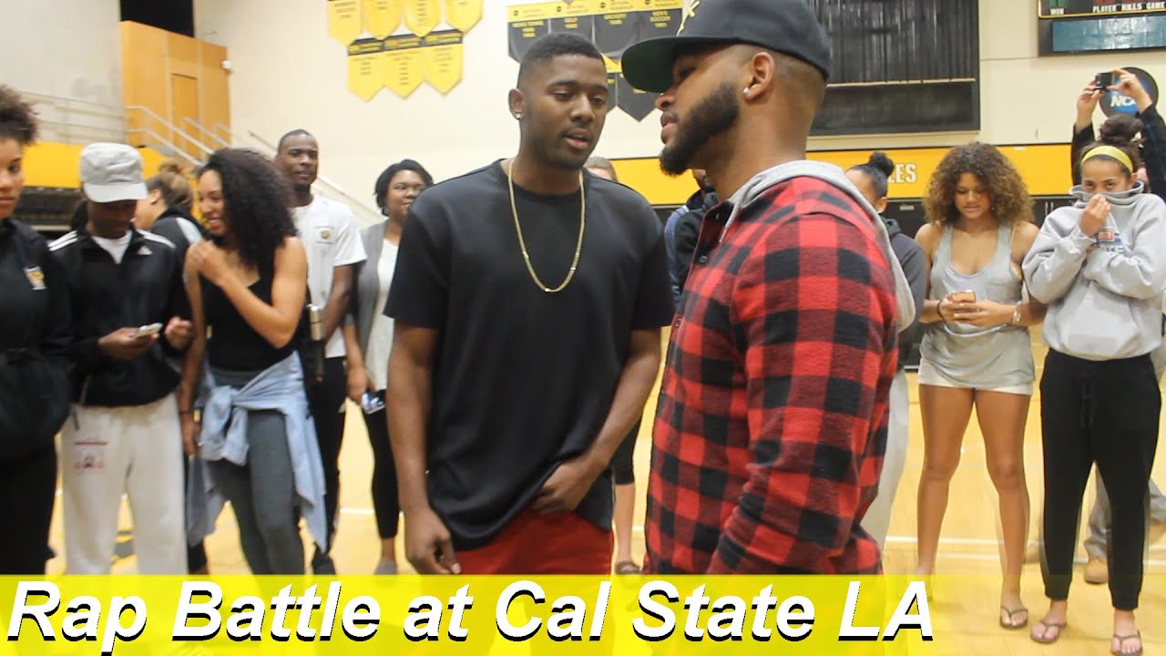 Crazy Freestyle Rap Battle Goes DOWN at Cal State Los Angeles - YouTube