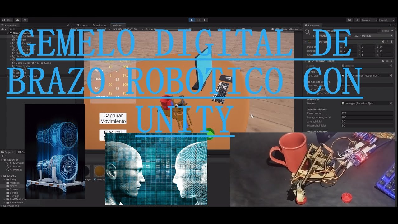 Gemelo Digital Brazo Robotico - YouTube