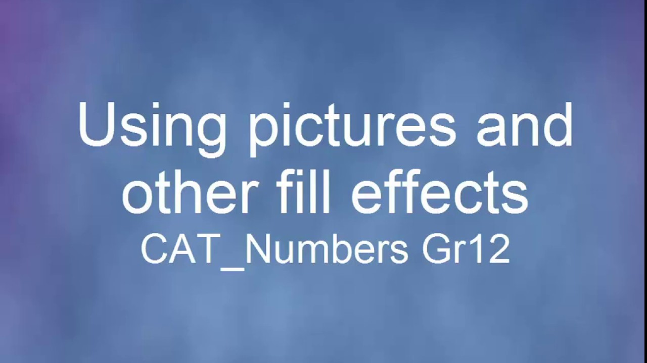 Using picture fill in a bar chart - YouTube