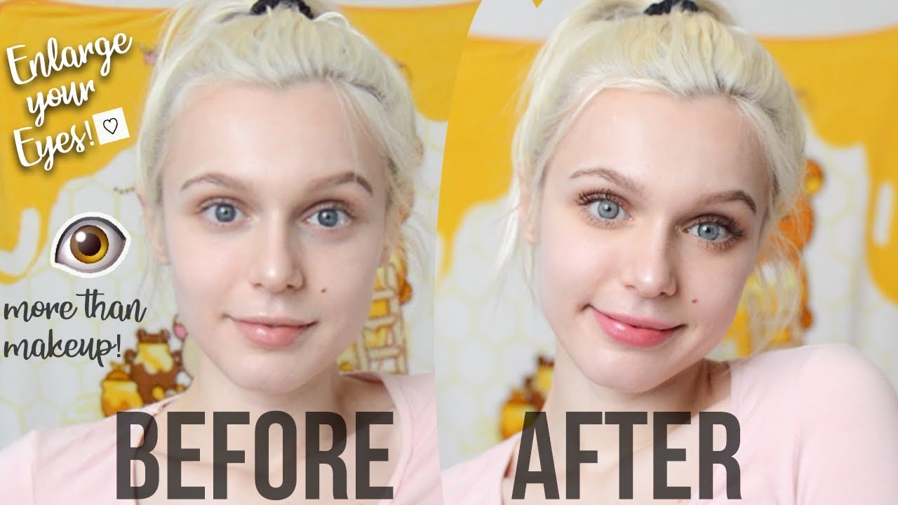 Tricks to ENLARGE YOUR EYES - YouTube