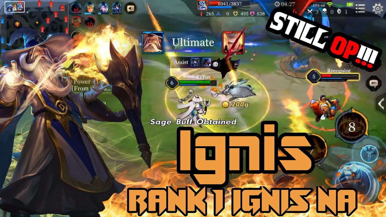 Ignis is still OP after nerf 😃 Rank 1 Ignis | Arena Of Valor / ROV ...