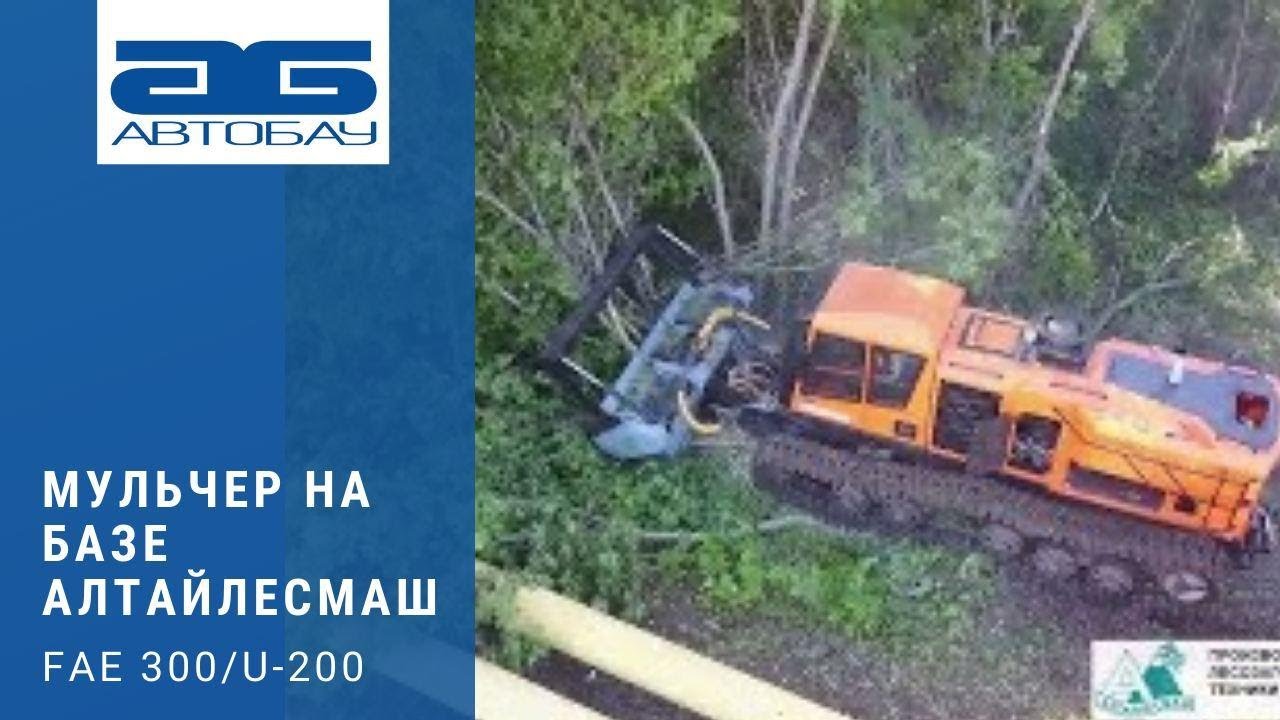 Мульчер на базе машины гусеничной АлтайЛесМаш ТЛ-5АЛМ с измельчителем ...