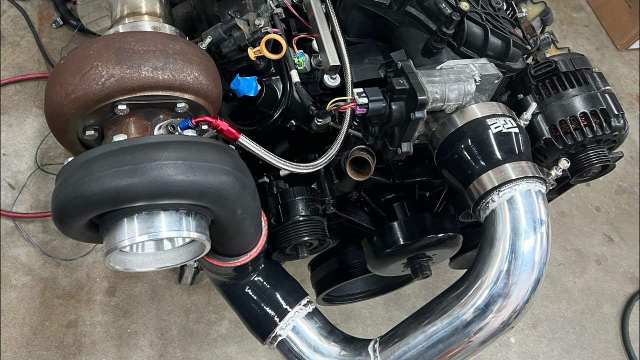 Forged bottom end Ls first start on efi system . - YouTube