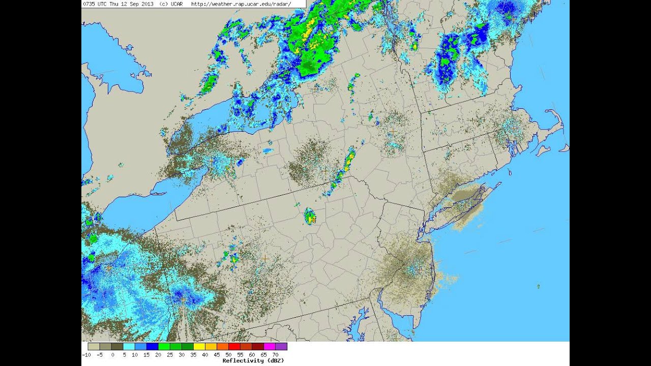 Northeastern US Radar Mosaic, 11-12 September - YouTube