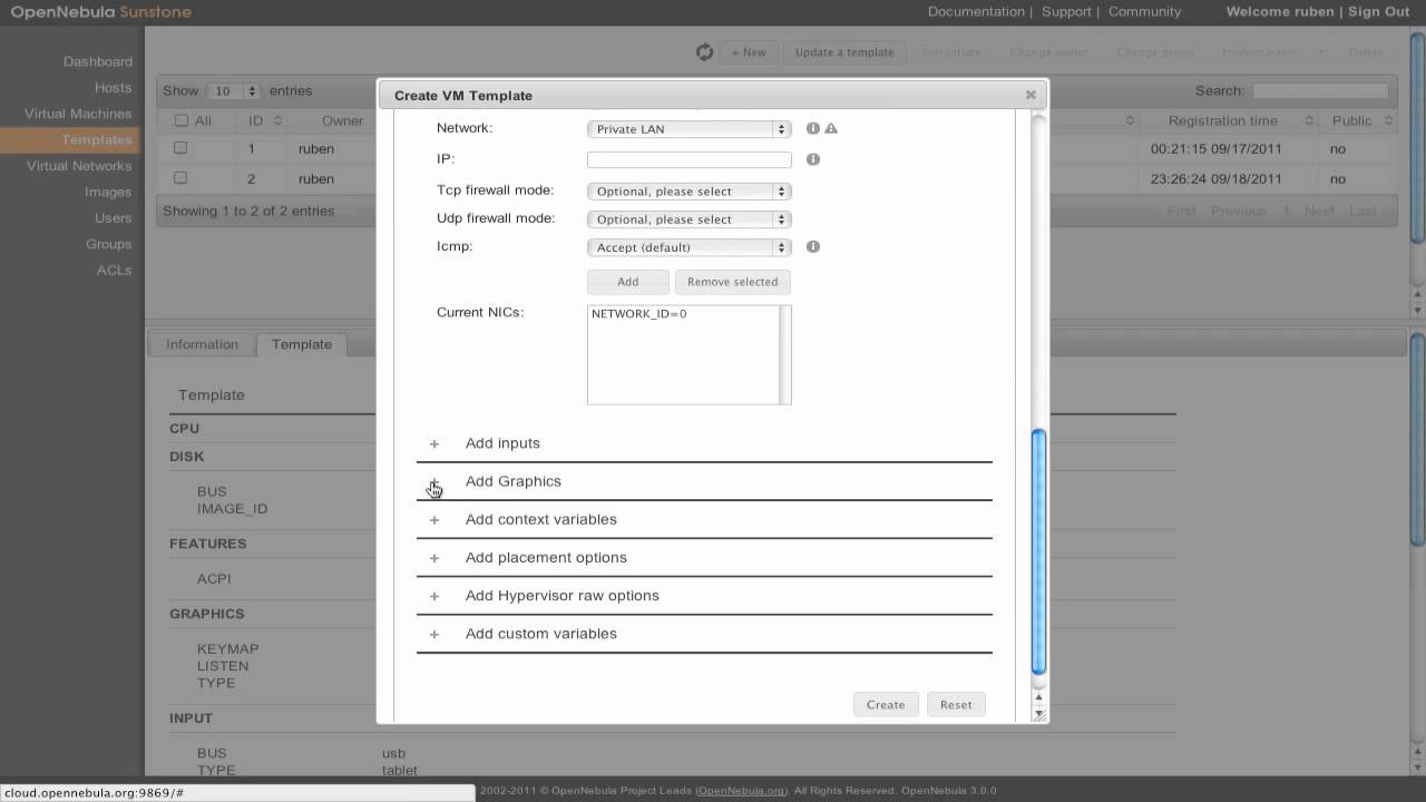 OpenNebula 3.0 Sunstone - YouTube