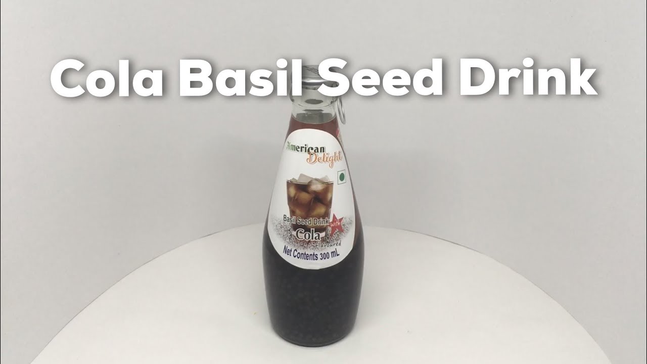 American Delight Cola Basil Seed Drink - YouTube