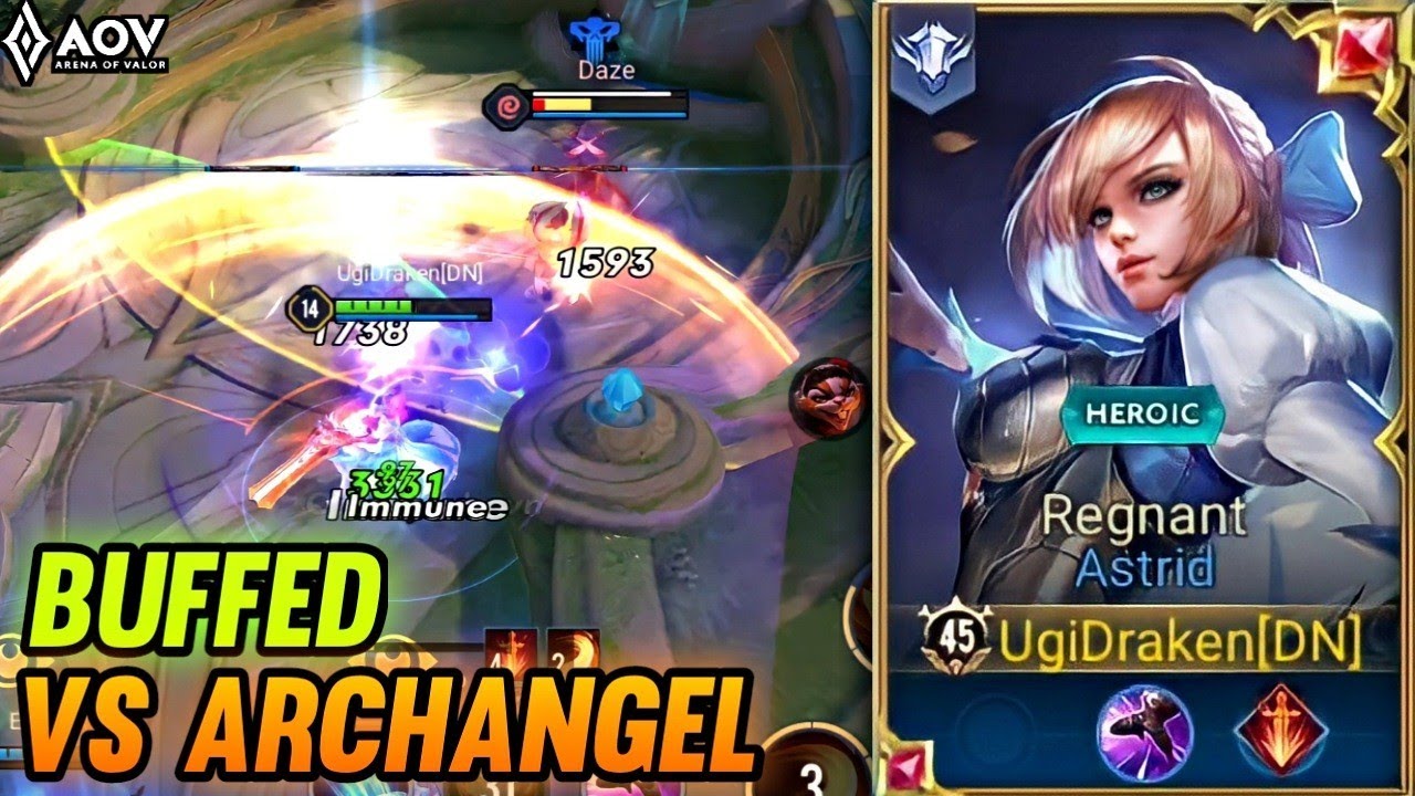 AoV : ASTRID BUFFED NEW PATCH - ARENA OF VALOR | RoV | LiênQuânMobile ...