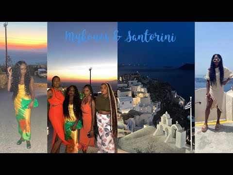 Travel Vlog: Mykonos & Santorini Greece | Girls Trip - YouTube