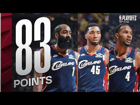 Harden, Mitchell, & Mobley 4th Trio In Cavs Playoff History To Score 25+ PTS Each | April 20, 2026