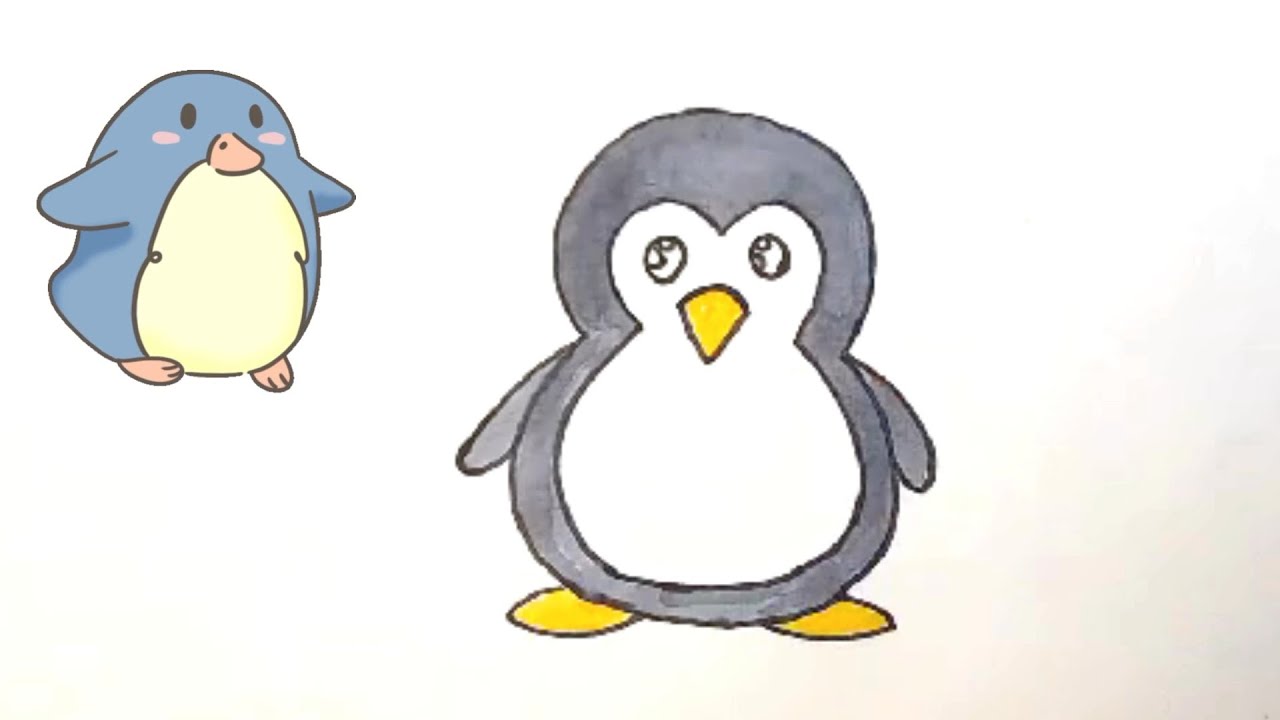 How to draw penguin 🐧 step by step | Penguin drawing easy - YouTube