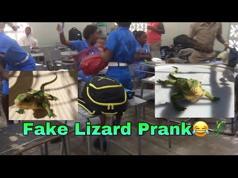 Fake Green Lizard Prank🦎😂🔥”HAWTTT REACTIONS” - YouTube