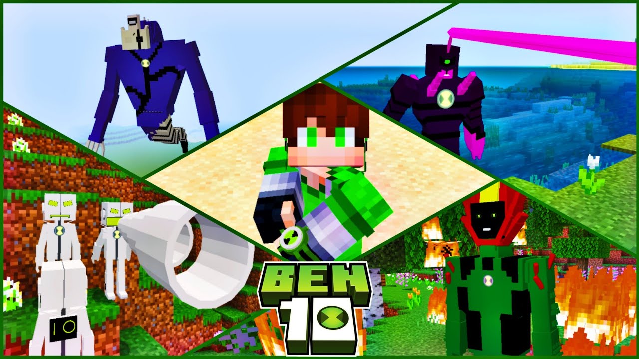 *BEN 10 addon for minecraft pe (bedrock) +1.21 / MCBE MODS* - YouTube