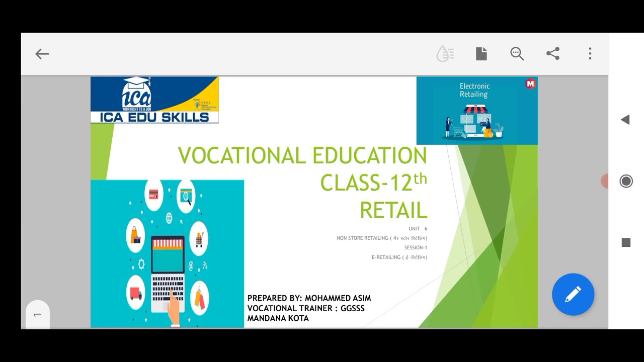 Class 12th Retail Non-Store Retailing Session 1 E-Retailing Part-1 ...