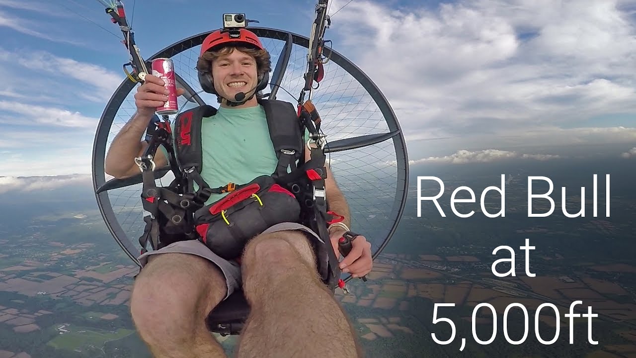 Drinking A Red Bull Above The Clouds - YouTube