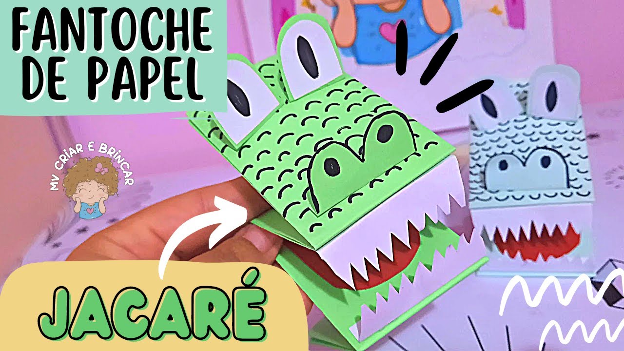 Fantoche De Jacaré De Papel - RETOEDU