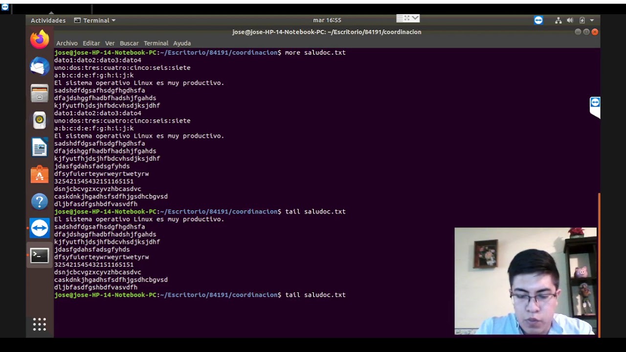 84191 Comando TAIL en Linux - YouTube
