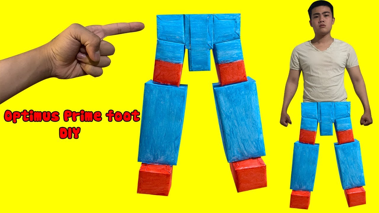 #4 Optimus Prime foot DIY | Learn Colors Optimus Prime foot DIY - YouTube