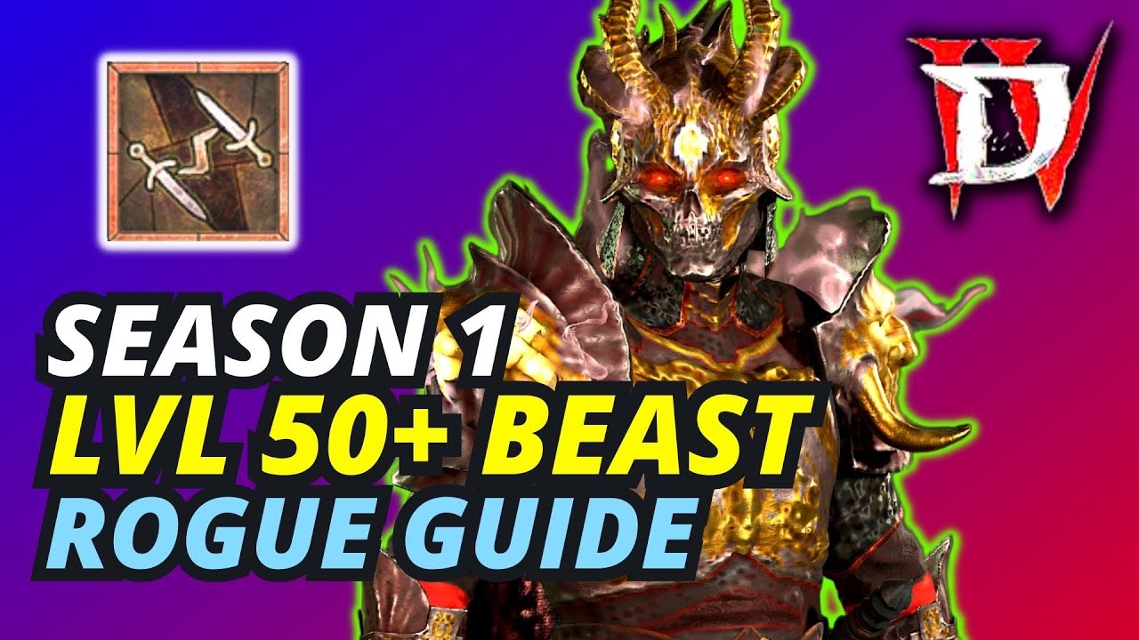Diablo 4 NEW Season 1 BEAST Rogue Build - YouTube