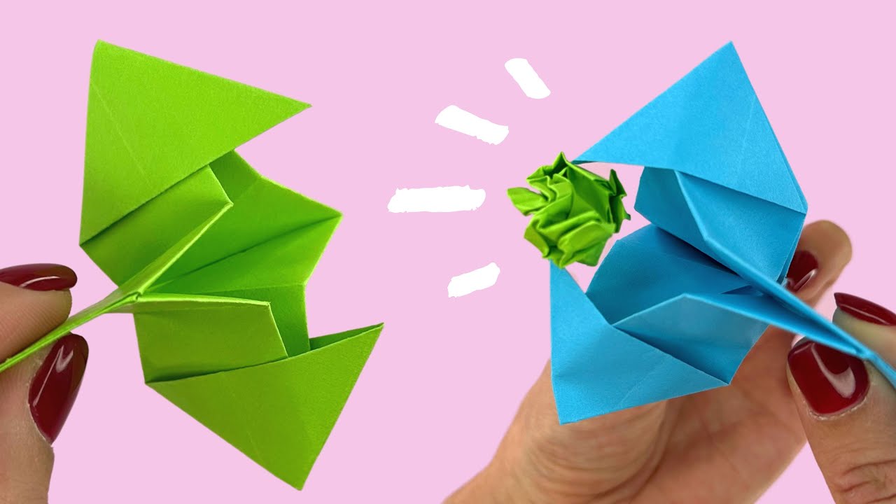 How to make origami pliers, origami pincers EASY - YouTube