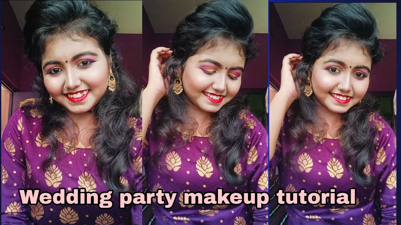 Wedding party makeup tutorial||Waterproof makeup - YouTube