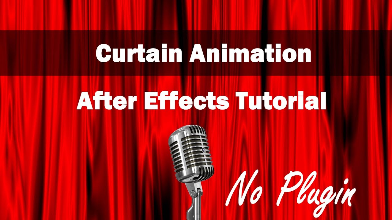 Curtain Animation - No Plugin - After Effects Tutorial - YouTube