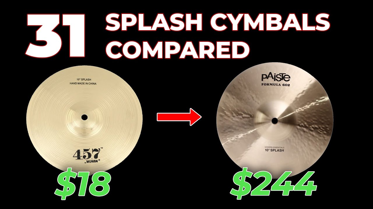 The Ultimate Splash Cymbal Buyer's Guide | $18 - $244 - YouTube