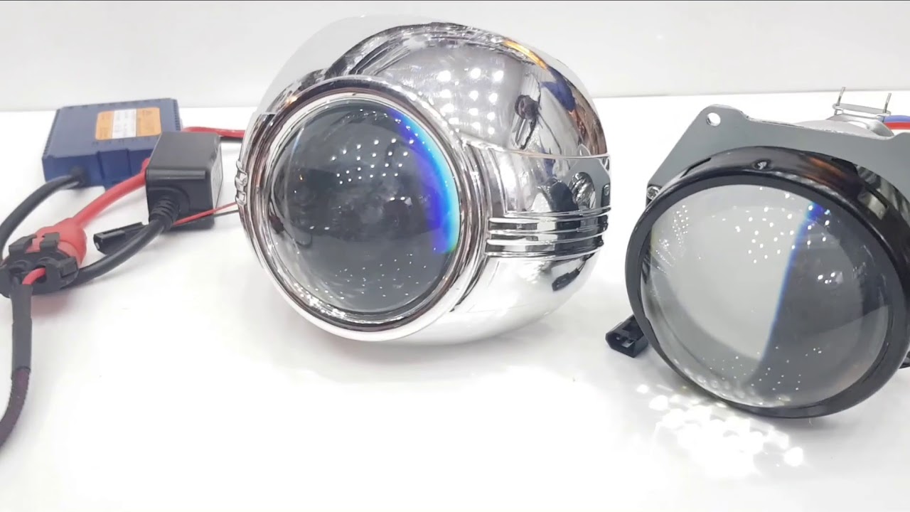 BI Xenon Projector X2 55 watt HID Blasters Supported 3.0 Lens - YouTube