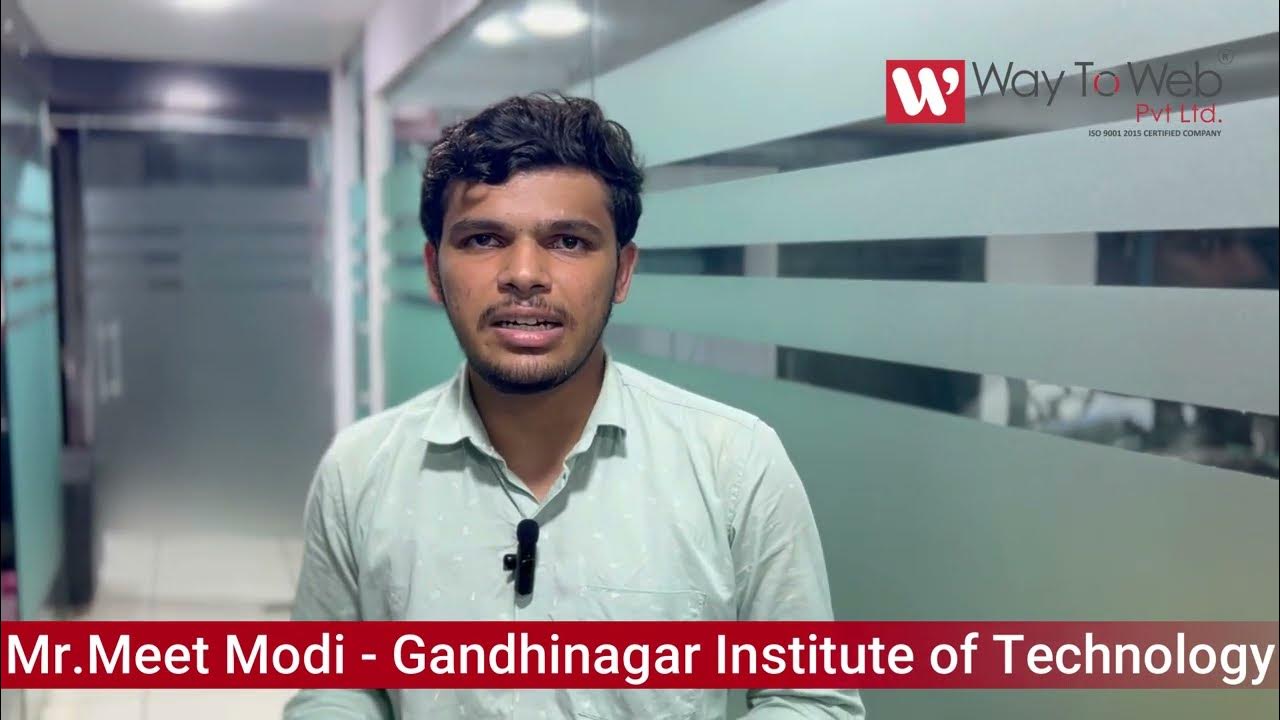 student sharing their python internship experience in waytoweb - YouTube