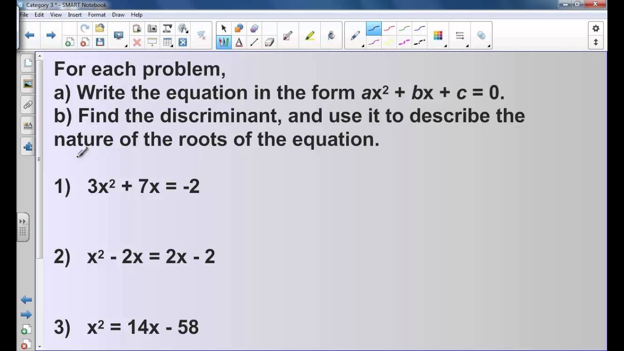 Texas Algebra 2 EOC Category 3 Review - YouTube